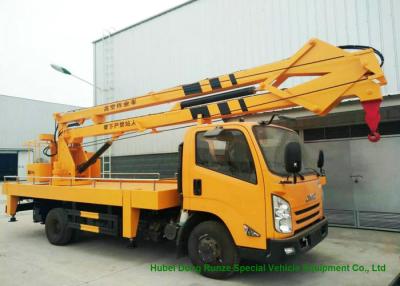 China JMC Knuckle Boom Truck Mounted Aerial Work Platform , 18 Meter Bucket Lift Truck for sale