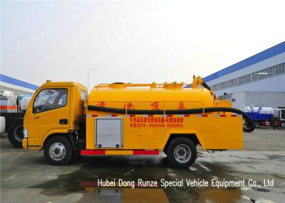 China DFAC 3500L-5000L Fecal Sewage Suction Tanker Truck With Hydro Jet Plumbing for sale