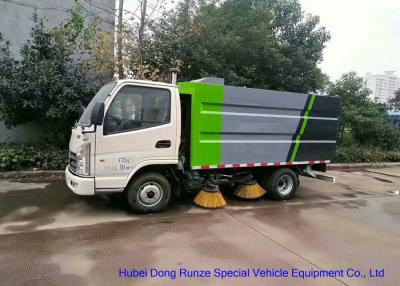 China KAMA Mini Road Cleaning Truck With 4 Brushes , Truck Mounted Sweeper for sale