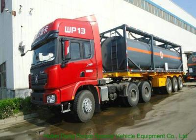 China PE Lined Steel ISO Tank Container For Sodium Hypochlorite / Hydrochloric Acid for sale