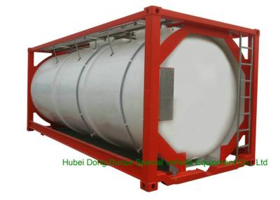 China 316 Stainless Steel 20 FT ISO Bulk Liquid Tank Container For Hazardous Liquids for sale