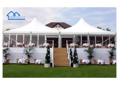 China UV Resistant Aluminum Pagoda Tent 10x10 Waterproof Flame Retardant -75kg Snow Load -40°C to +70°C Temperature Range for sale