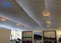 China Fire Retardant Polyester Tent Lining Fabric 10ft x 10ft for Wedding and Event Decor for sale