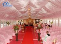 China Fire Retardant Polyester Tent Lining Fabric 10ft x 10ft for Wedding and Event Decor for sale