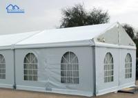 China Soundproof White Party Marquee Tent with 3-50m Span Width and Hard Pressed Extruded Aluminum Frame Structure for sale