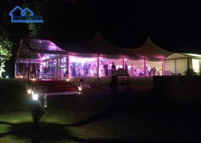 China Four Season Outdoor Wedding Marquee Tent 3-60m Span with Aluminum Frame & PVC Roof -20°C to +70°C Temperature Range for sale