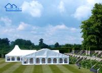 China Luxury White Party Marquee Tents 3-60m Width with 850g PVC Fabric and Aluminum Frame for Events for sale