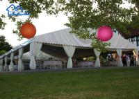 China Heavy-Duty Square Party Marquee Tents Waterproof PVC Aluminum Alloy Frame Anchored Lawn Canopy Structure for sale