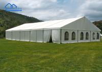 China Custom PVC Fabric Fire Retardant Party Tents 10x30 Size with 850gsm Roof Material and 100km/h Wind Resistance for sale