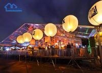 China Outdoor Party Marquee Tent 8m-10m Width Fire Retardant PVC Walls 100km/hr Wind Resistance for sale