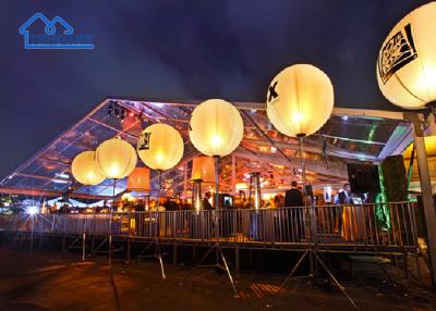 China Outdoor Party Marquee Tent 8m-10m Width Fire Retardant PVC Walls 100km/hr Wind Resistance for sale