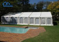 China Custom Waterproof Outdoor Party Tent 4m Height with 850gsm PVC Roof and 100km/hr Wind Resistance for sale