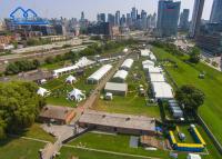 China Custom Waterproof Outdoor Party Tent 4m Height with 850gsm PVC Roof and 100km/hr Wind Resistance for sale