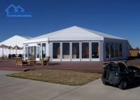 China Large White Wedding Marquee Tent 6m to 40m Wide Waterproof Windproof Aluminum Frame for sale