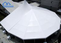 China Large White Wedding Marquee Tent 6m to 40m Wide Waterproof Windproof Aluminum Frame for sale