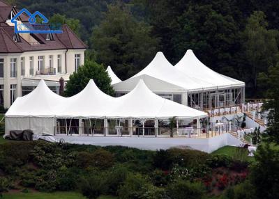 China Customized Outdoor Wedding Tent Anti Ultraviolet Snow Load 0.3KN/sqm Width 3m to 60m for sale