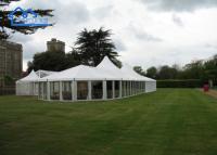 China Customized Outdoor Wedding Tent Anti Ultraviolet Snow Load 0.3KN/sqm Width 3m to 60m for sale