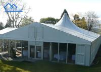 China Acrylic PVC Roof Wedding Marquee Tent 10m-25m Span SGS M2 Certified Heavy Duty Waterproof for sale
