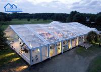 China Acrylic PVC Roof Wedding Marquee Tent 10m-25m Span SGS M2 Certified Heavy Duty Waterproof for sale