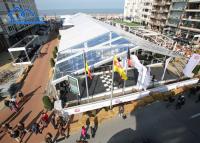 China Temporary Clear Roof Wedding Marquee Tent Fire Retardant Rot Proof 100km/h Wind Load for sale