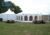 China Octagonal Marquee Wedding Tent 10m Wide Aluminium Frame Festival Shelter for sale