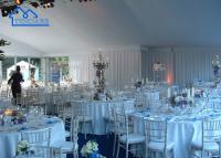 China OEM Aluminum Outdoor Wedding Canopy Tents 3-50m Width Flame Retardant Waterproof PVC Fabric for sale