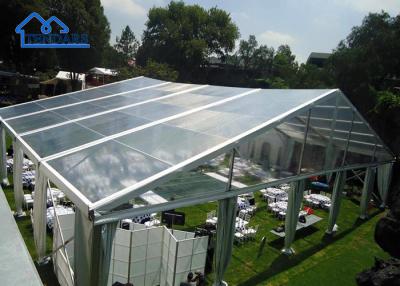China OEM Aluminum Outdoor Wedding Canopy Tents 3-50m Width Flame Retardant Waterproof PVC Fabric for sale