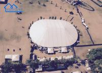 China Heavy Duty Wedding Marquee Tent 500 Person Capacity 850g PVC Roof Windproof Structure 15m Width for sale