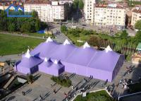China 20×40m Clear Half White PVC Marquee Party Tent - 850g/sqm Roof, 100km/h Wind Resistance for sale