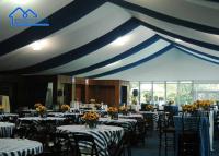 China 20×40m Clear Half White PVC Marquee Party Tent - 850g/sqm Roof, 100km/h Wind Resistance for sale