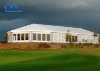 China Clear Span Aluminum Frame Tent 3-60m Span with 5-Year Warranty - Waterproof PVC Cover DIN4102 B1 Certified for sale