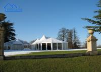China Durable Custom Wedding Event Tent - 850g/m² PVC Fabric, 4.2-6.4m Ridge Height, CE Certified Aluminum Frame for sale
