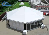 China Customized Outdoor Wedding Tent Anti Ultraviolet Snow Load 0.3KN/sqm Width 3m to 60m for sale