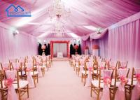 China European Style Outdoor Wedding Tent 500 Person Capacity with 100km/h Wind Load and 25kg/sqm Snow Load Aluminum Frame Structure for sale