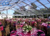 China Clear Top Wedding Marquee Tents 3-40m Span Width Customizable Length for Outdoor Events for sale