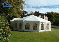 China Octagonal Marquee Wedding Tent 10m Wide Aluminium Frame Festival Shelter for sale