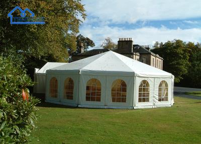 China Octagonal Marquee Wedding Tent 10m Wide Aluminium Frame Festival Shelter for sale