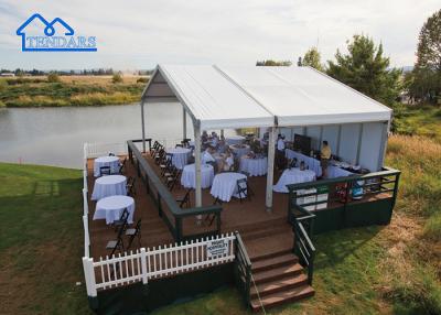China Party Marquee Tent 850g PVC Fabric Clear Span Aluminum Frame 20 Year Lifespan for sale
