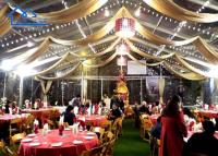 China Custom Outdoor Transparent Luxury Herringbone Marquee Tent 3m to 60m Span Aluminum Frame for sale