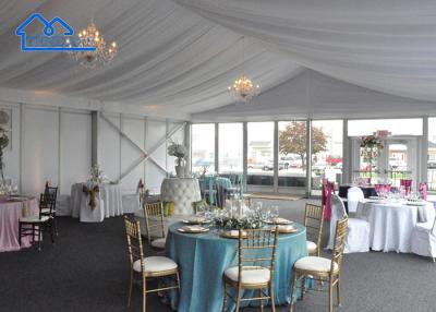 China Aluminum Frame Glass Wall Tent UV Proof 3m Sidewall Party Wedding Trade Show Marquee for sale