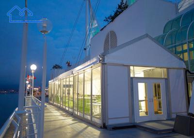 China Custom A-Shape Clear Roof Wedding Tent Aluminum Alloy 166mm Frame 10-60m for sale