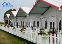 China Customized White PVC Fabric Marquee Tent 100-120km Wind Load for Sport Court Cover Event for sale