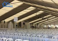 China Customized Weather Resistant Large Wedding Tent Aluminum Alloy PE PVC Warehouse Tent 6m to 50m Span for sale