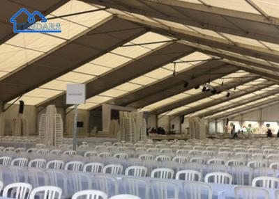China Customized Weather Resistant Large Wedding Tent Aluminum Alloy PE PVC Warehouse Tent 6m to 50m Span for sale