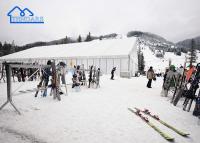 China Waterproof Outdoor Large Storage Tent White PVC Aluminum Alloy Frame 3m to 60m Width for sale