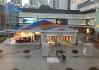 China Waterproof Aluminum Big House Shaped Tent 3m to 18m Width Outdoor Event Shelter for sale