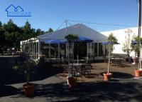 China Aluminum Frame Luxury Event Tent PVC Fabric Self Cleaning 5m Span 3m Eave Height Commercial Marquee for sale