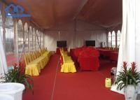 China Large 100-500 Person Aluminum Event Marquee Tent with 850g/m² PVC Fabric and 80-100km/h Wind Resistance for sale