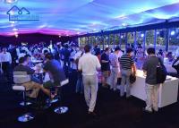 China 1500 People Custom Shape Party Tent Marquee Hire Clear Event Tent 100km/h Wind Load for sale