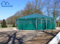 China 25x50m Aluminum Sports Hall Tent with 100 KM/H Wind Resistance and 850gsm Waterproof PVC Roof for sale